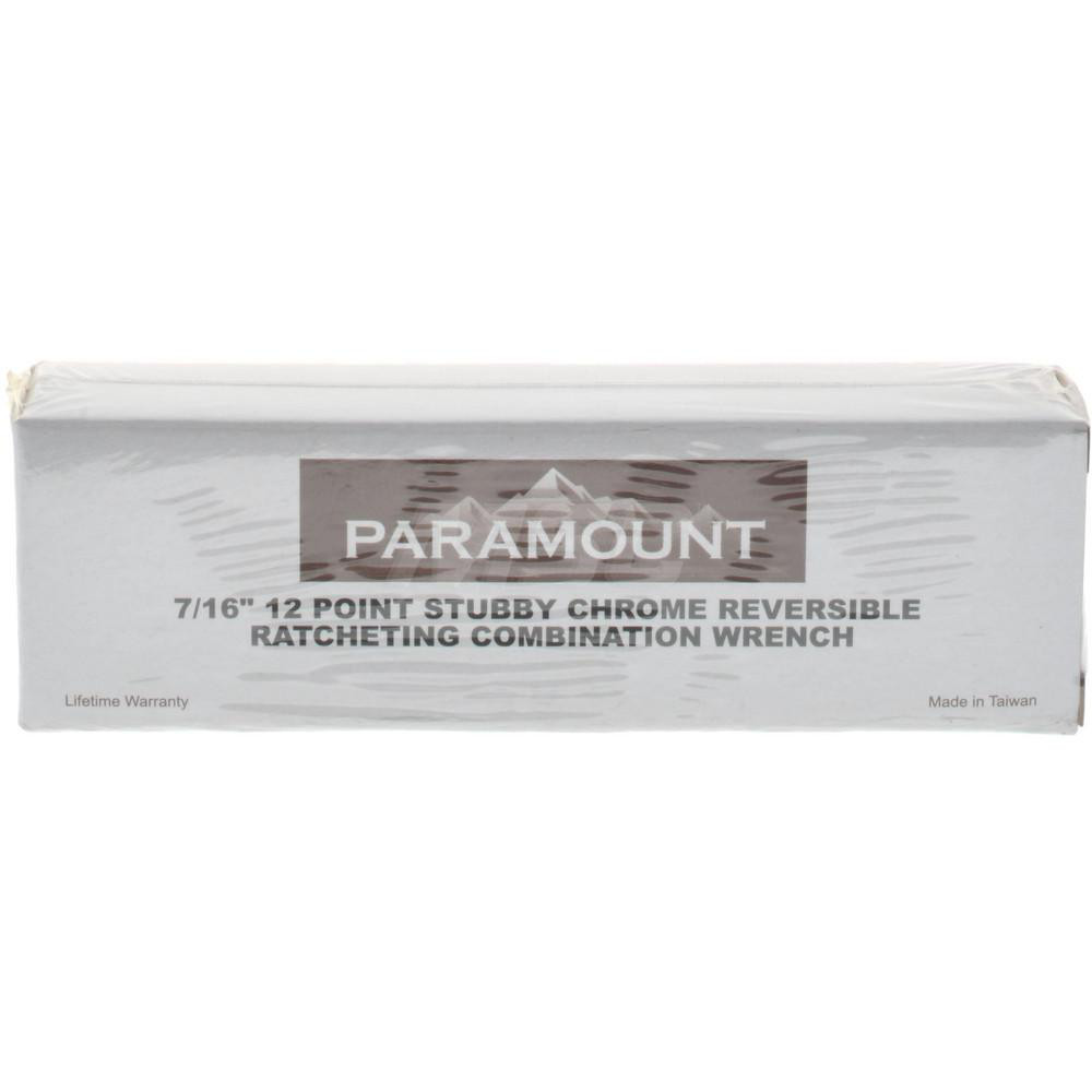 Paramount - Combination Wrench: 7/16" Head Size | MSC Direct