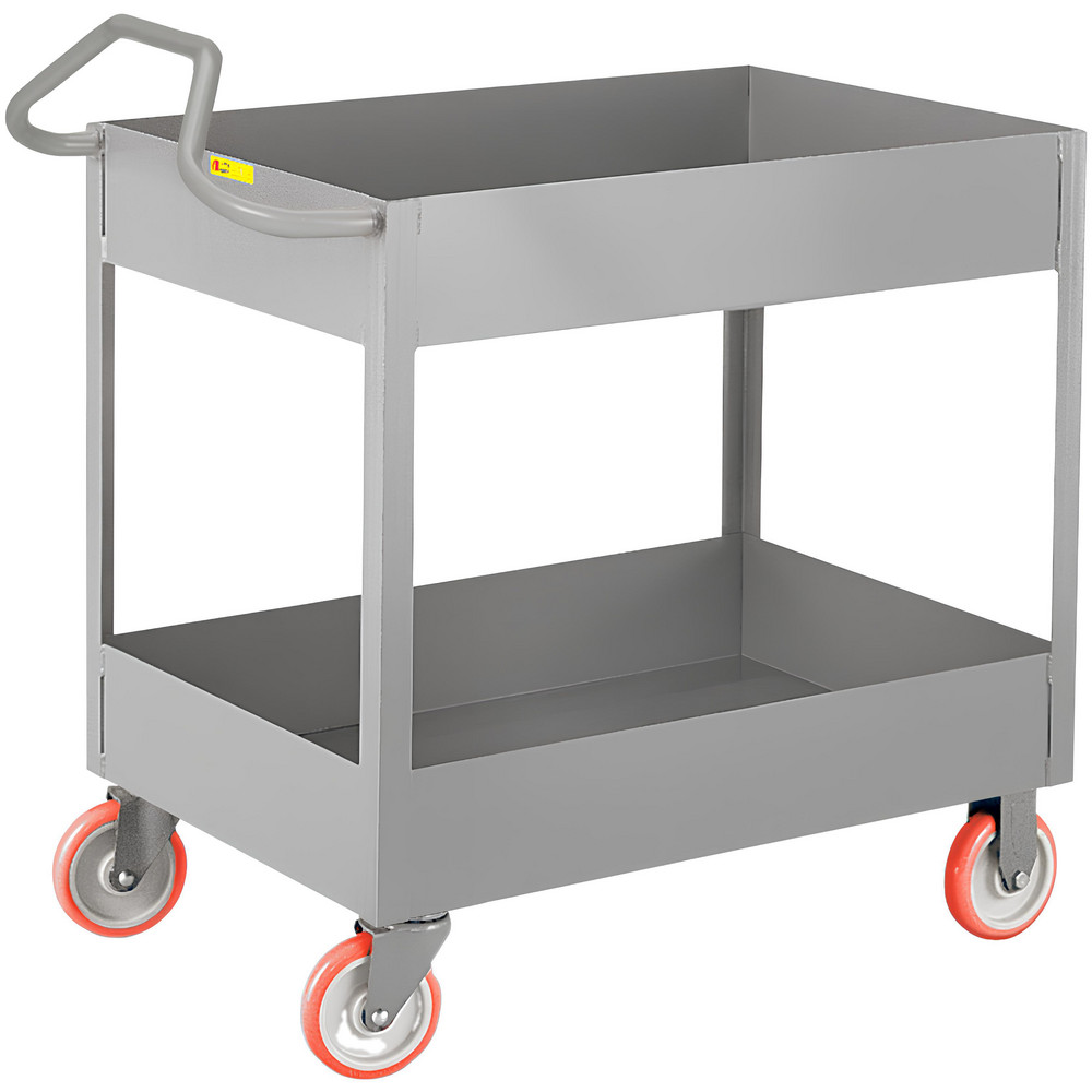 Little Giant® - Shelf Utility Cart: 54" Long, 24" Wide, Steel, 1200 lb ...