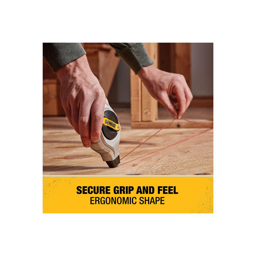 DeWALT - Chalk Line Reels: Type: Compact; Line Length: 100 ft; Chalk ...