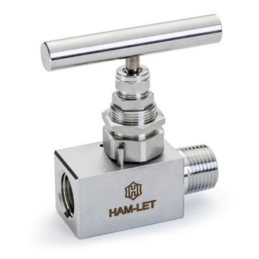 Ham-Let - Needle Valve: T-Handle, Straight, 1/4" Pipe, MNPT x FNPT End ...