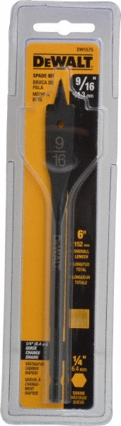 DeWALT - 9/16", 1/4" Straight Shank, Bright Finish, High Speed Steel ...
