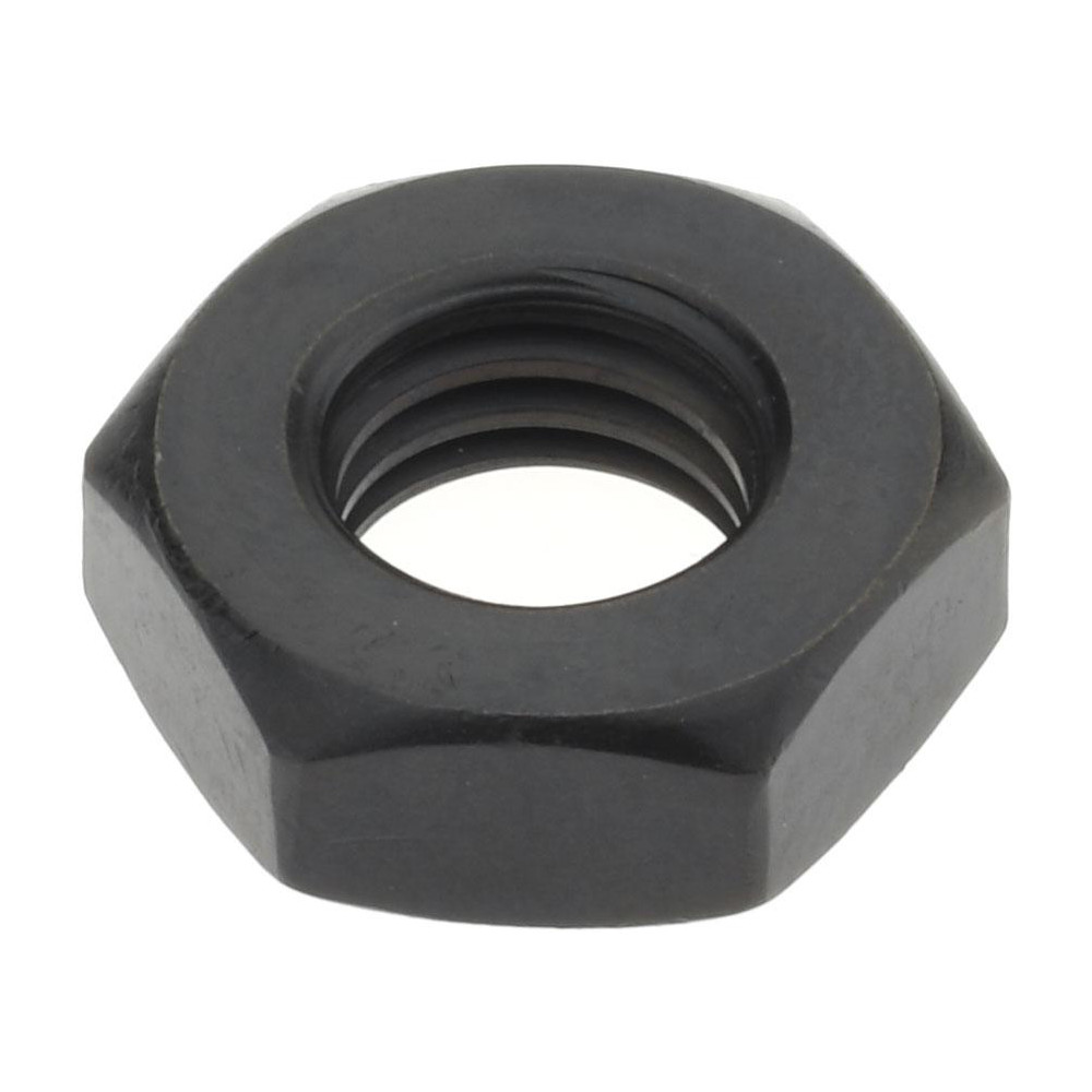 Gibraltar - Jam Nut: 1/2-13, Grade 2 Alloy Steel, Black Oxide Finish ...
