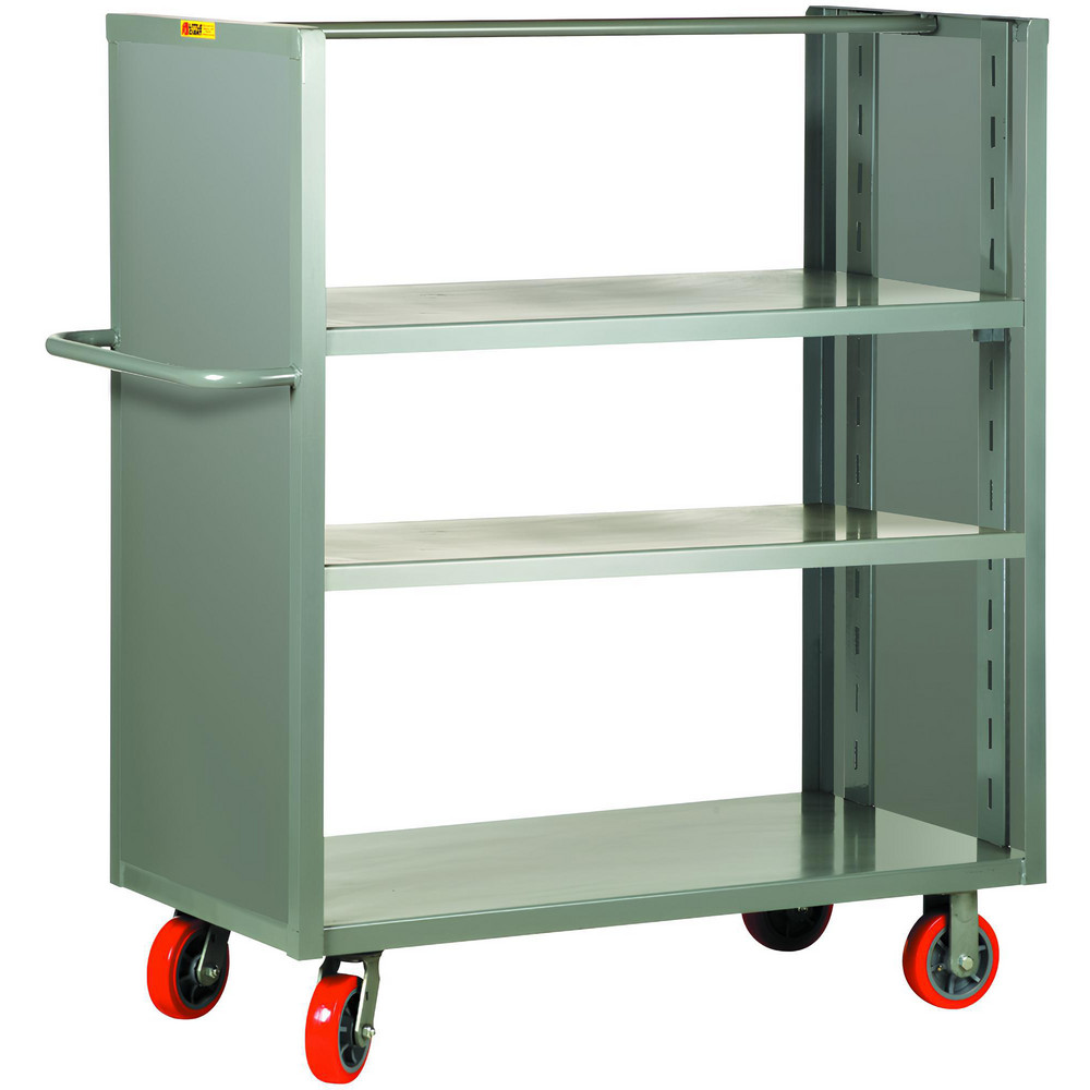 Little Giant® - 2-Sided Adjustable Shelf Utility Cart: 53-1/2" Long, 24 ...