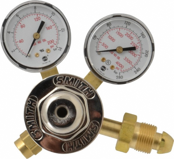 Miller/Smith - 580 CGA Inlet Connection, Female Fitting, 150 Max psi ...