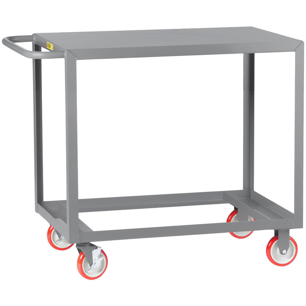 Little Giant® - Open Base Shelf Utility Cart: 53-1/2" Long, 24" Wide ...