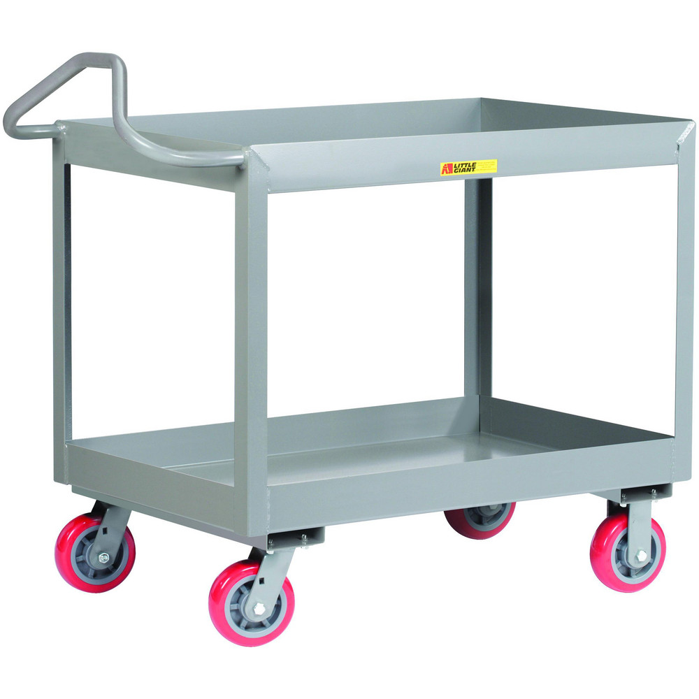 Little Giant® - Shelf Utility Cart: 66" Long, 30" Wide, Steel, 3600 lb ...