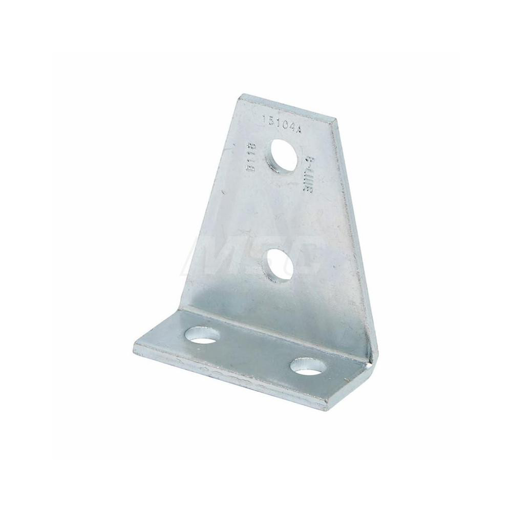 Cooper B-Line - Zinc Plated Carbon Steel 4 Hole Gusseted Strut Shelf ...
