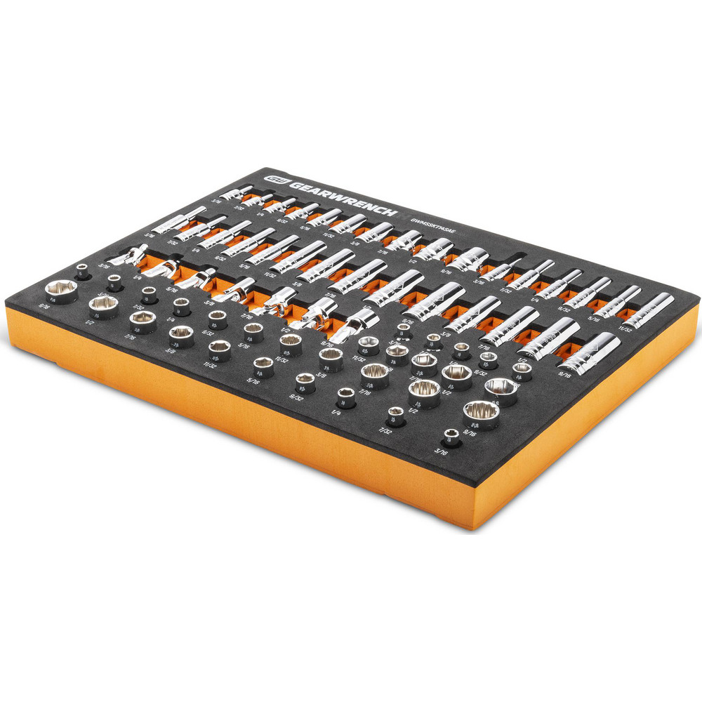 GEARWRENCH - Socket Set: Deep Standard, 68 Pc, 1/4" Drive | MSC Direct