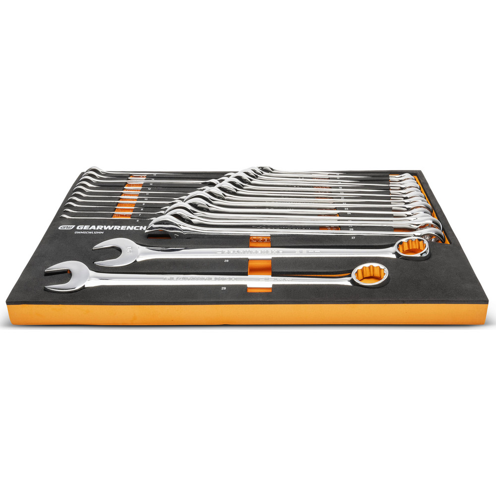 GEARWRENCH - Combination Wrench Set: 24 Pc, 6 to 26 mm Wrench, Metric ...