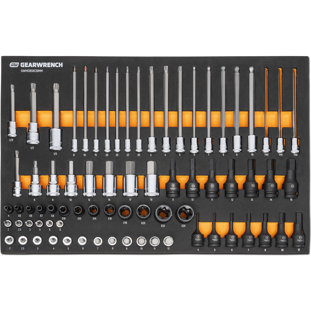 GEARWRENCH - Socket Set: Standard, Deep, Impact & Ratchet Set, 74 Pc, 1 ...
