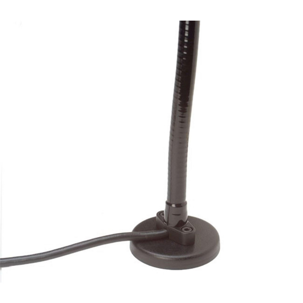 Made in USA - Task Light: Incandescent, 18" Reach, Gooseneck Arm, Black ...