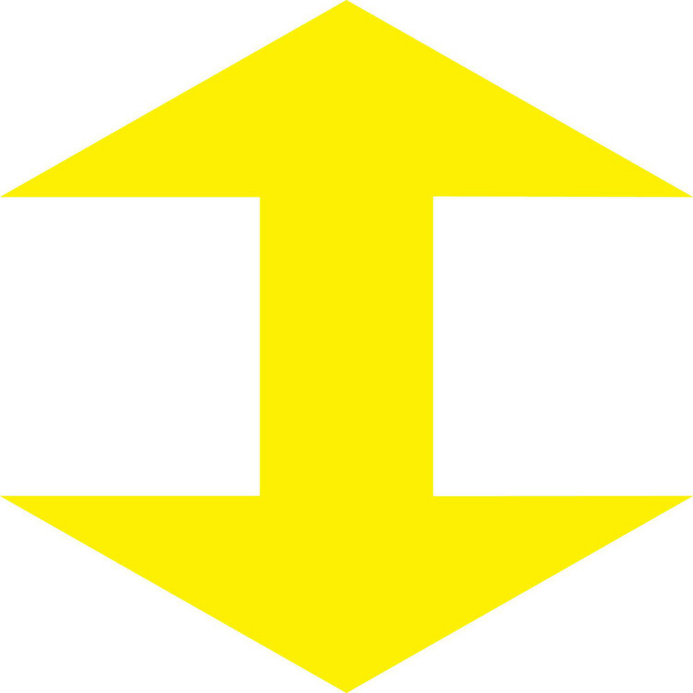 Mighty Line - Adhesive Backed Floor Signs: Message Type: Traffic ...