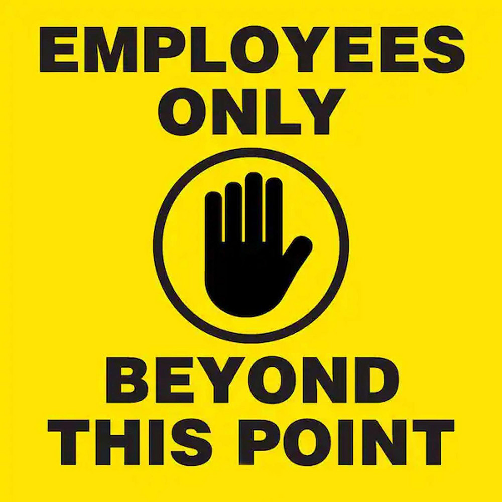 Mighty Line - Adhesive Backed Floor Signs: Message Type: Traffic ...