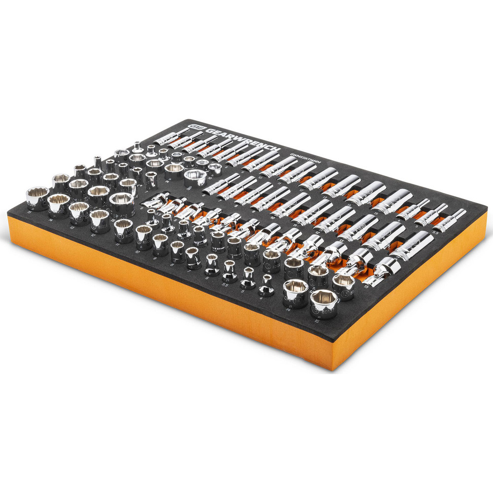 GEARWRENCH - Socket Set: Deep Standard, 89 Pc, 1/4" Drive | MSC Direct
