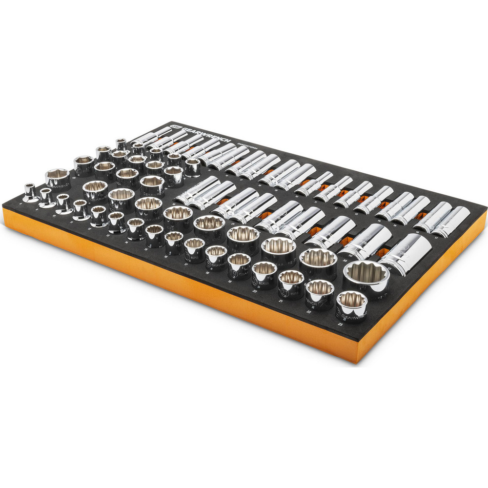 GEARWRENCH - Socket Set: Deep & Standard, 67 Pc, 1/2" Drive | MSC Direct