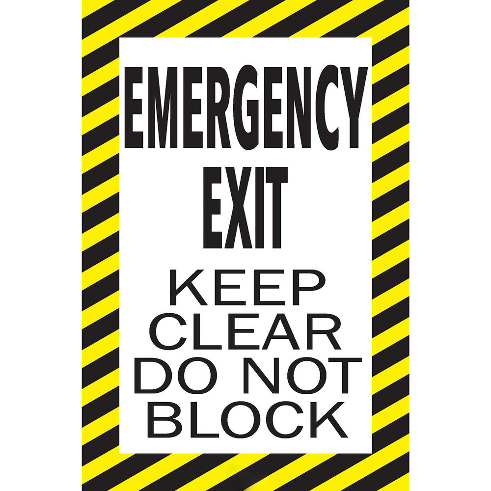 Mighty Line - Adhesive Backed Floor Signs: Traffic Control, Entrance ...