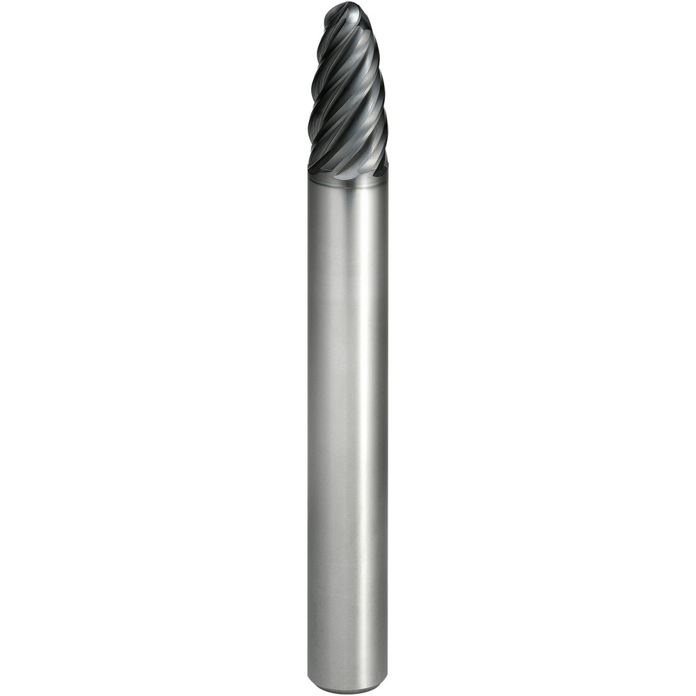 Barrel Cutter End Mills; End Type: Circle Segment Oval Form; Material: Carbide; Taper Angle Per ...