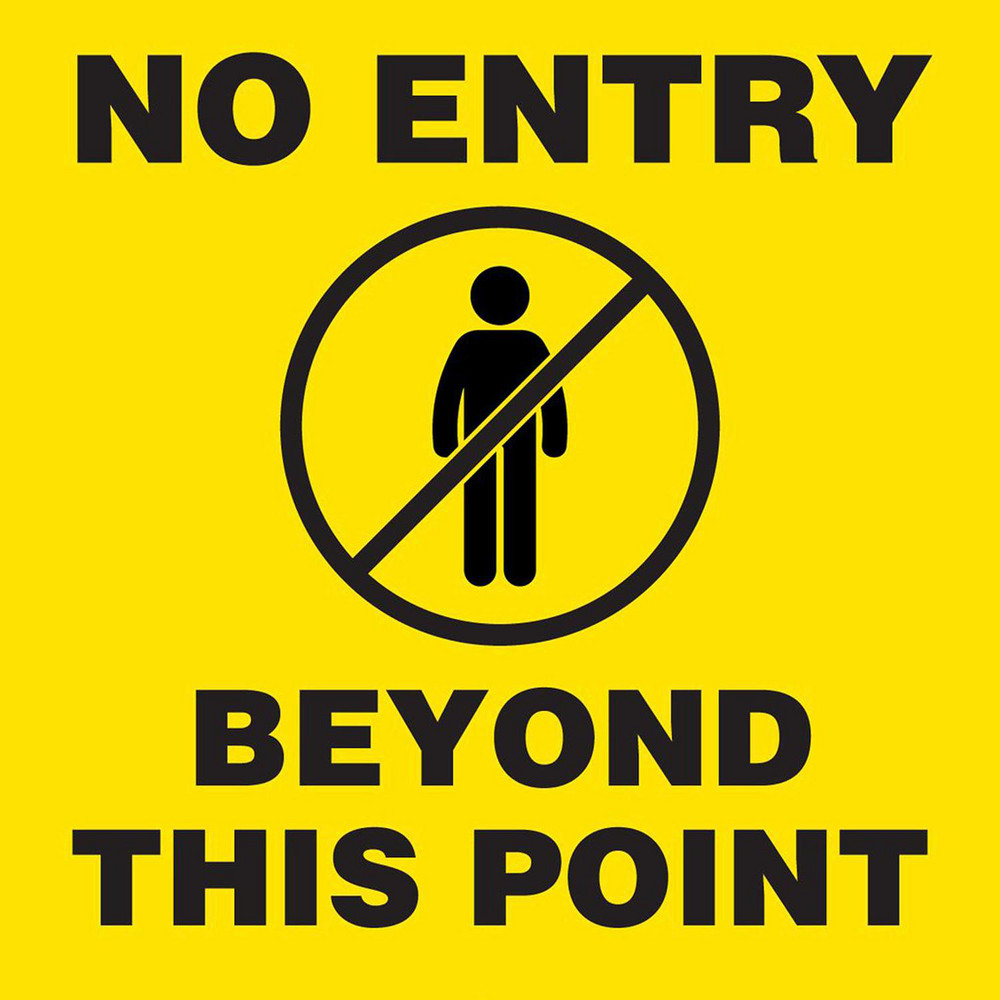 Mighty Line - Adhesive Backed Floor Signs: Message Type: Traffic ...