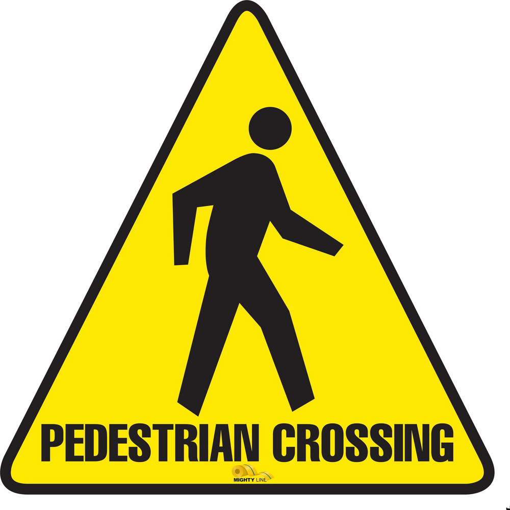 Mighty Line - Adhesive Backed Floor Signs: Message Type: Traffic ...