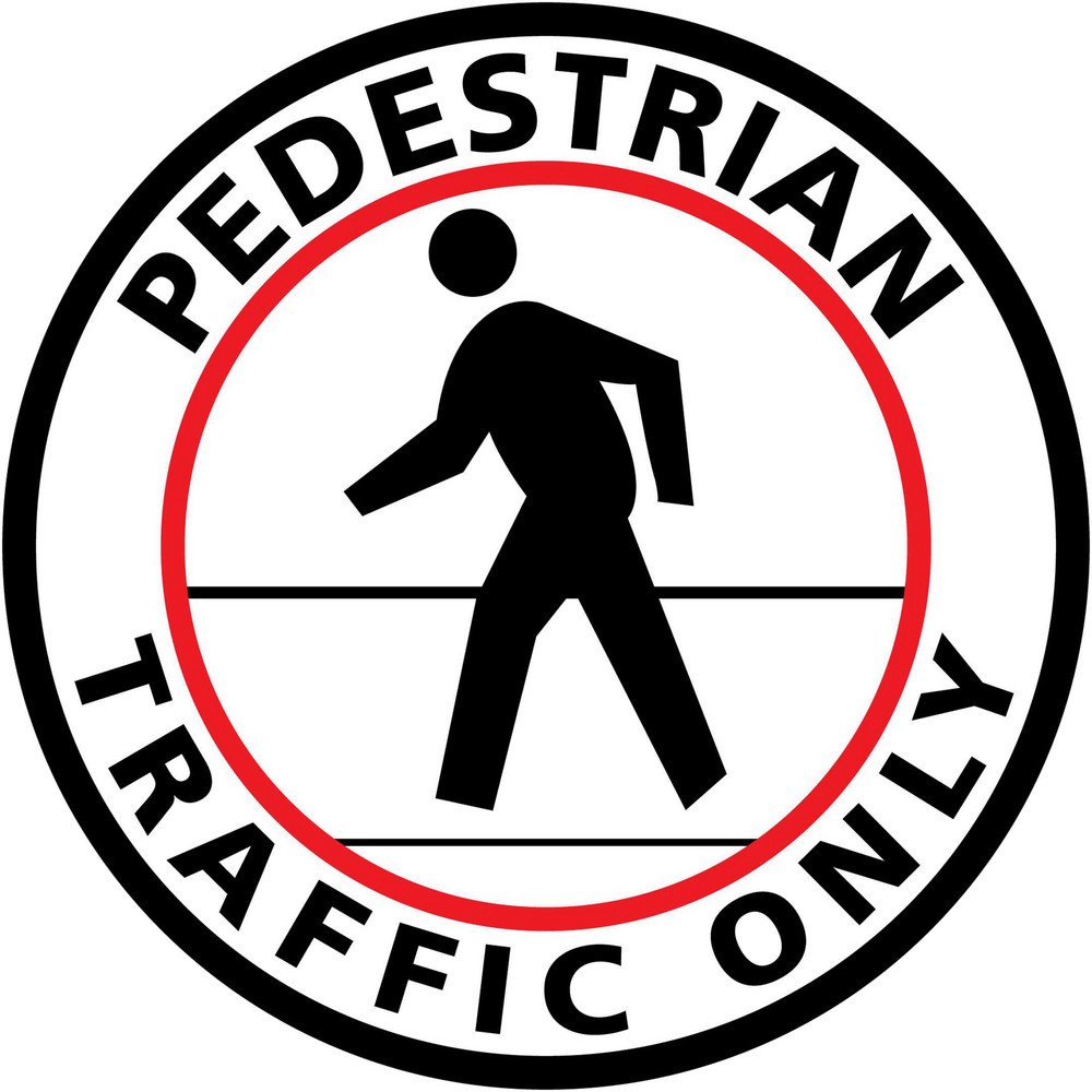 Mighty Line - Adhesive Backed Floor Signs: Message Type: Traffic ...