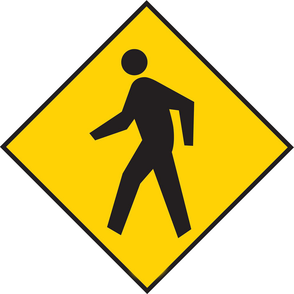 Mighty Line - Adhesive Backed Floor Signs: Message Type: Traffic ...