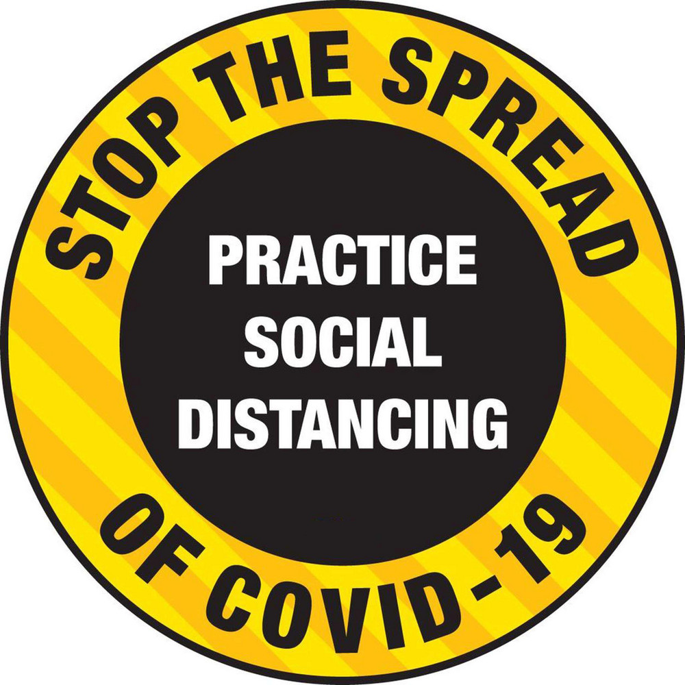 Mighty Line - Adhesive Backed Floor Signs: COVID-19, Workplace/Safety ...