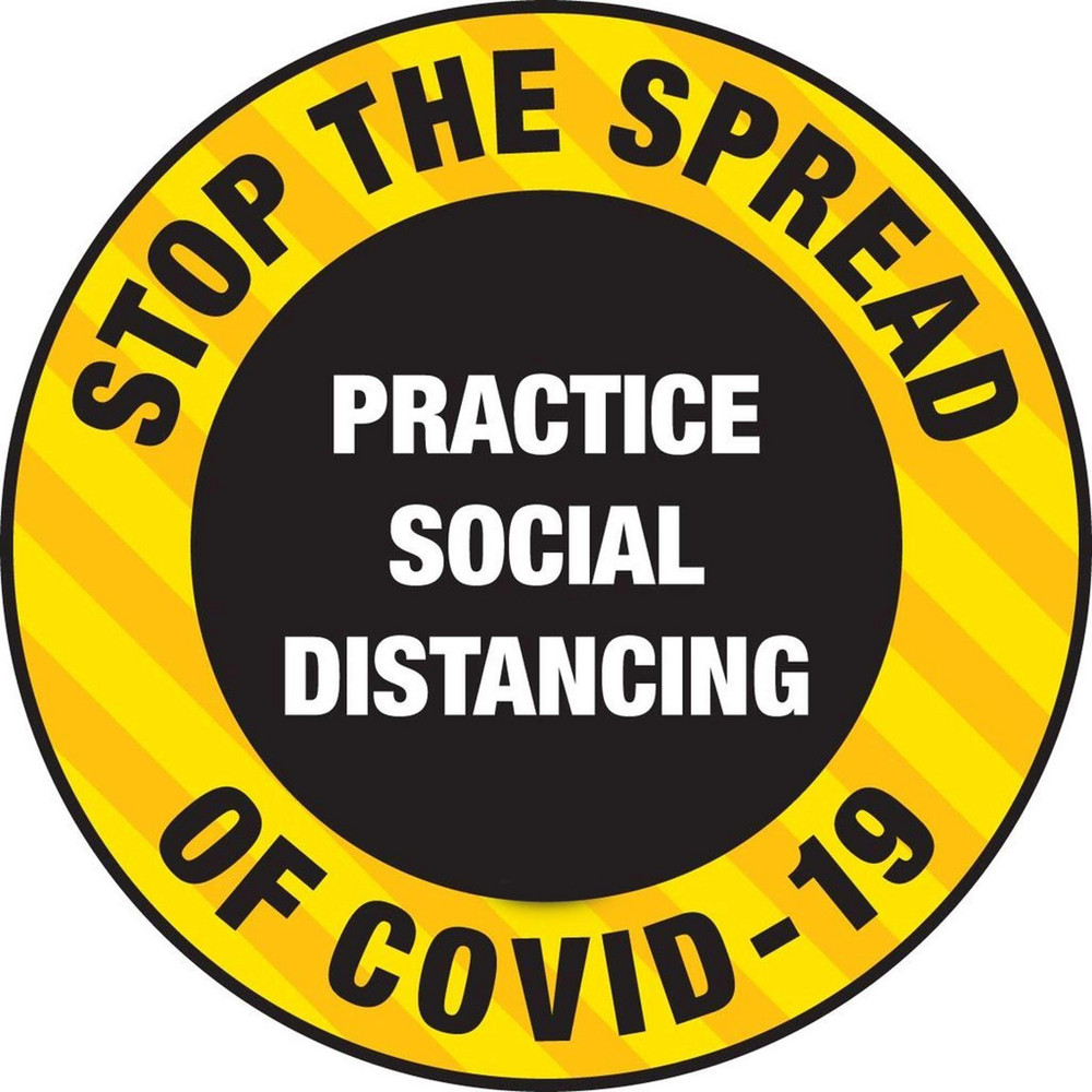 Mighty Line - Adhesive Backed Floor Signs: COVID-19, Workplace/Safety ...