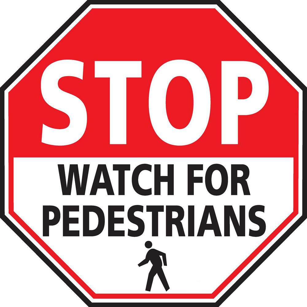 Mighty Line - Adhesive Backed Floor Signs: Message Type: Traffic ...