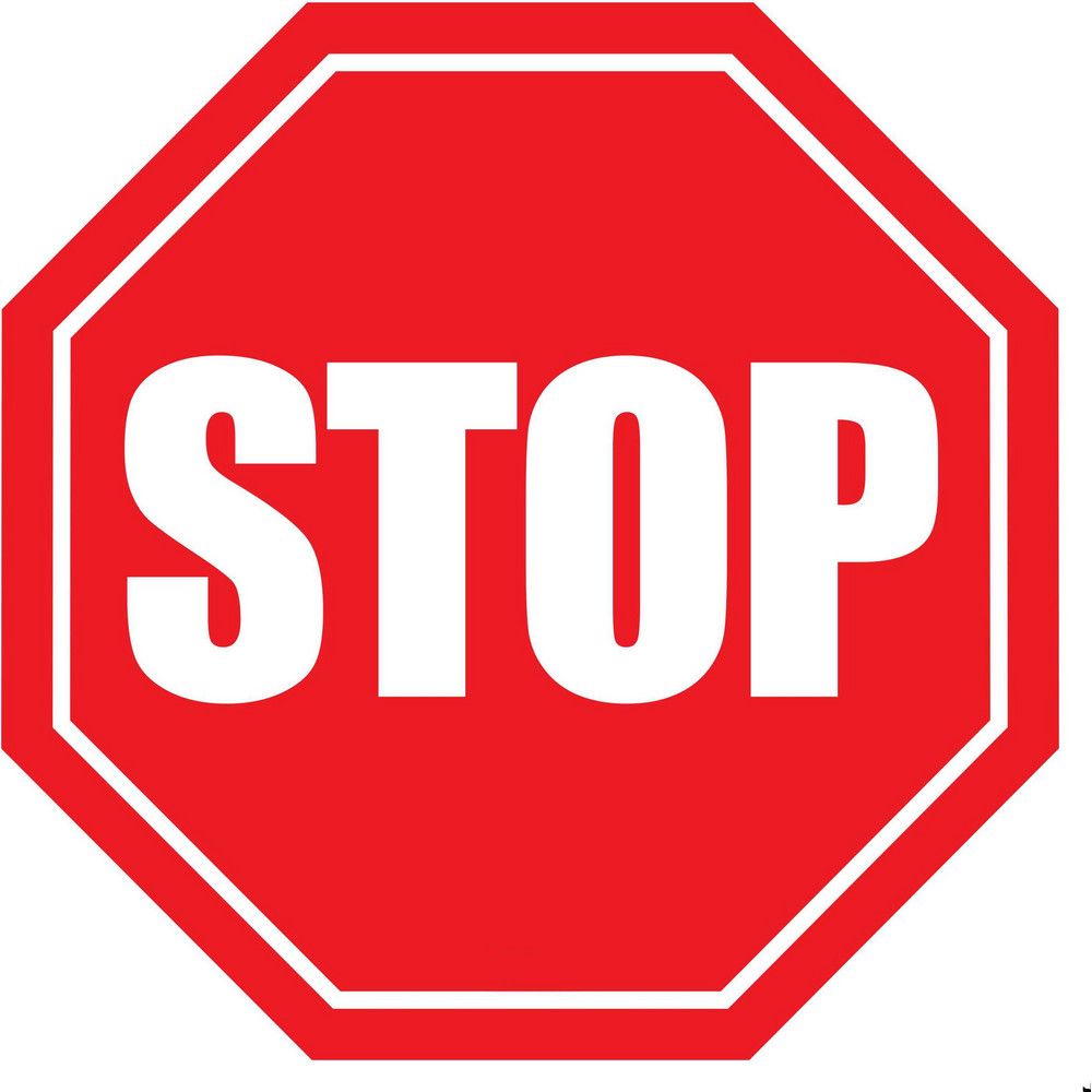 Mighty Line - Adhesive Backed Floor Signs: Traffic Control, General ...