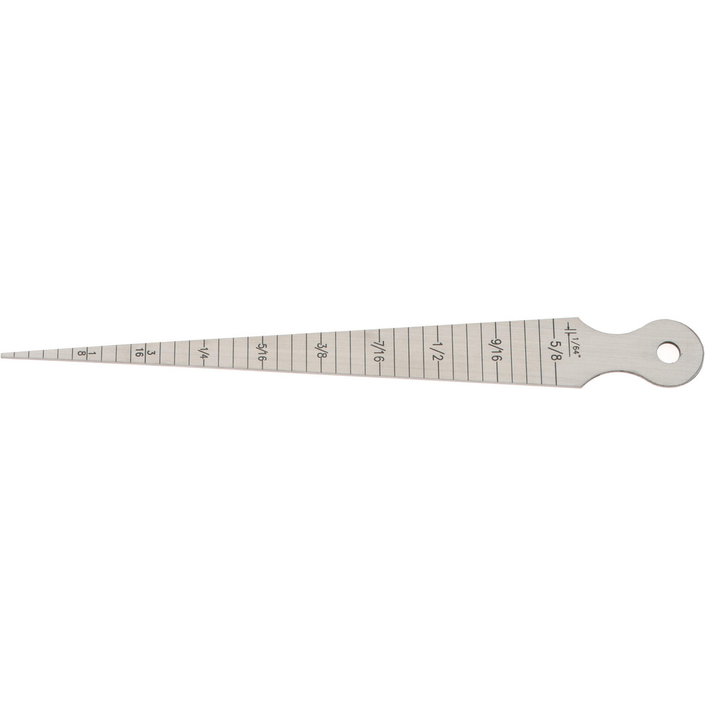 SPI - 1/32 to 5/8 Inch Measurement, 1 Leaf Taper Gage | MSC Direct
