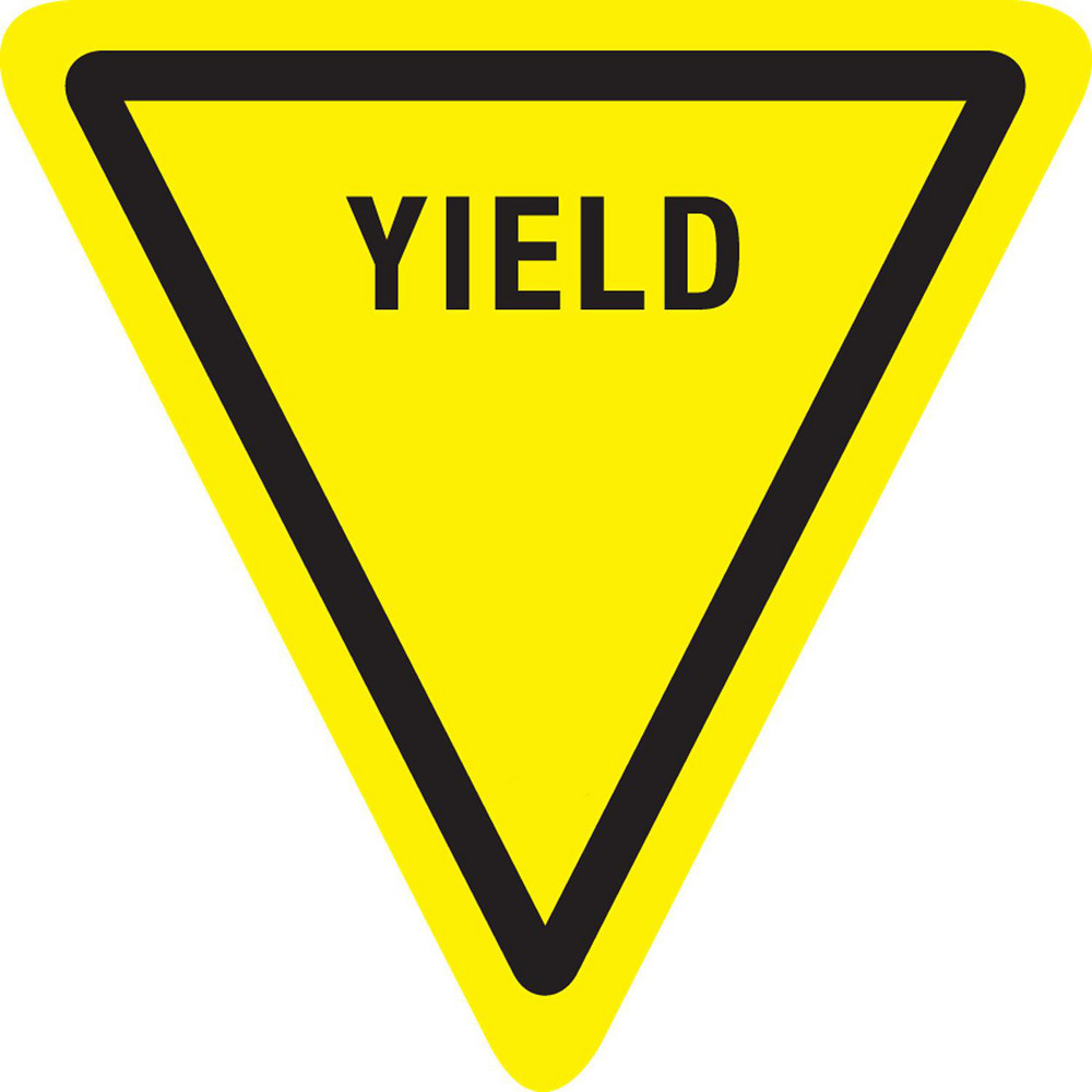 Mighty Line - Adhesive Backed Floor Signs: Message Type: Traffic ...