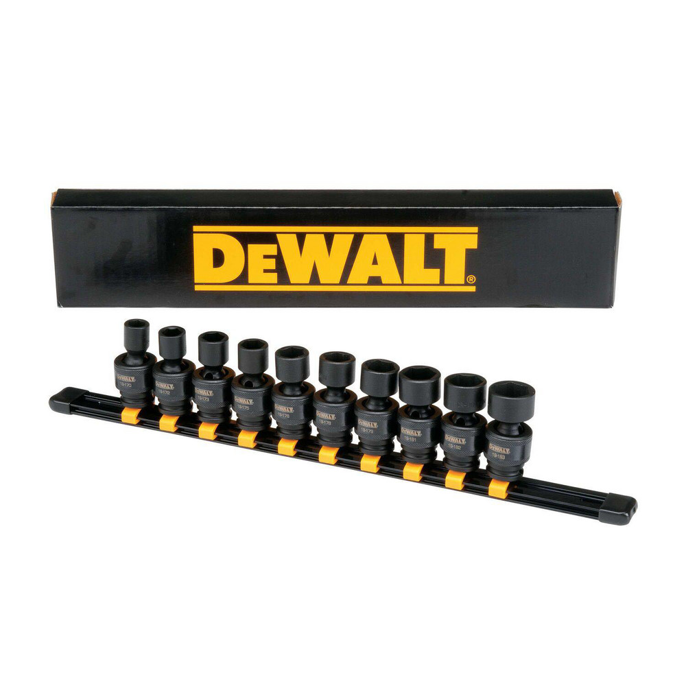 DeWALT - Socket Set: Impact, 10 Pc, 3/8" Drive | MSC Direct
