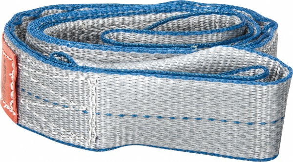 Lift-All - 4' Long x 2" Wide 12,800 Lb Basket Capacity Polyester Web ...