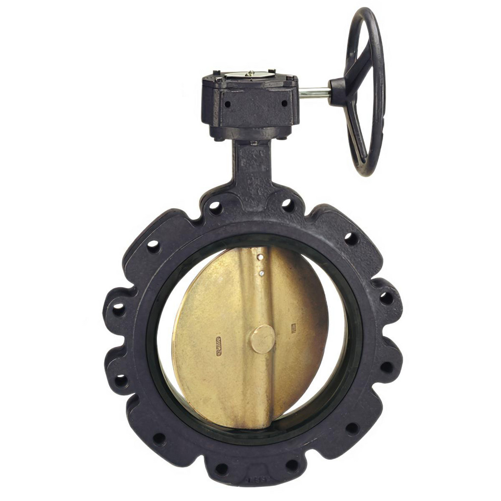 NIBCO - Manual Lug Butterfly Valve: 24" Pipe, Bare Stem Handle | MSC Direct