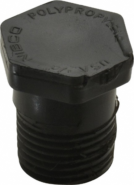 NIBCO - 1/2" Polypropylene Plastic Pipe Threaded Plug | MSC Direct