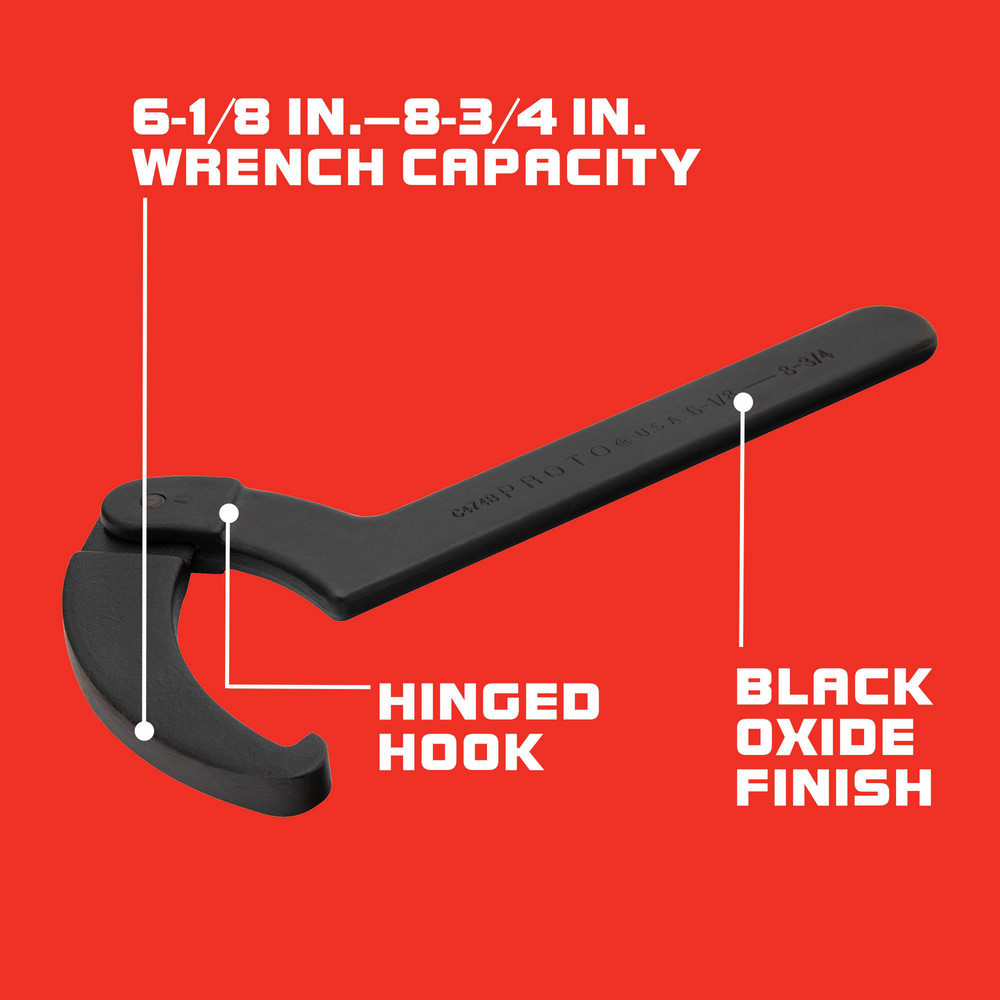 Proto - Spanner Wrenches & Sets: Wrench Type: Adjustable Hook Spanner Wrench | MSC Direct