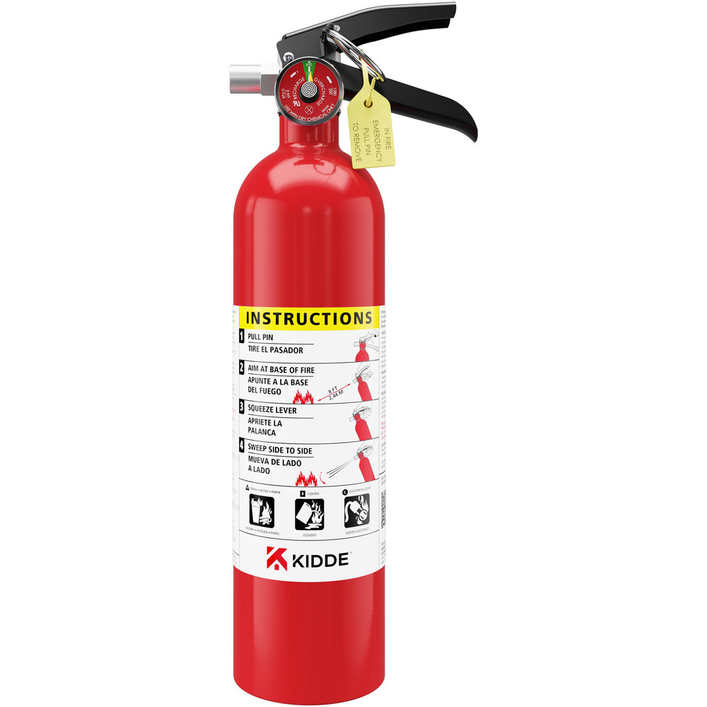 Kidde - Fire Extinguisher: ABC, Dry Chemical, 2-1/2 lb Capacity | MSC ...