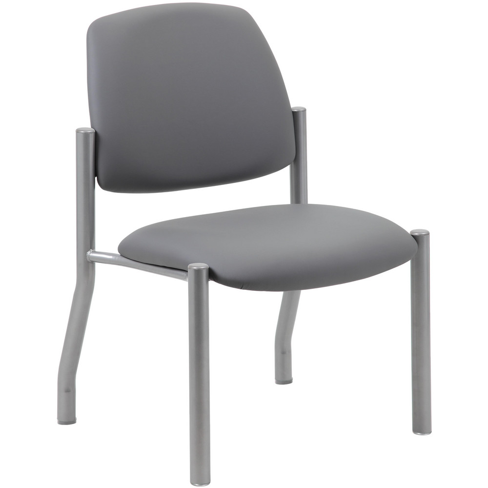 Boss Office Products - Mid Back Armless Guest Chair: 32-1/2" High, 24-1 ...