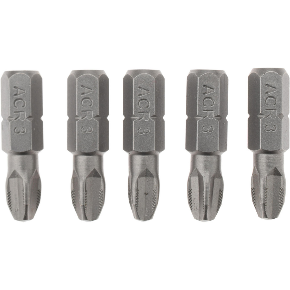 Paramount - Phillips Screwdriver Bits: Point Size: #3; Drive Size (Inch ...