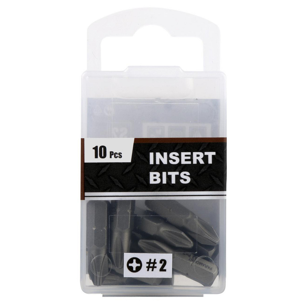 Paramount - Phillips Screwdriver Bits; Point Size: #2; Drive Size: 1/2 ...