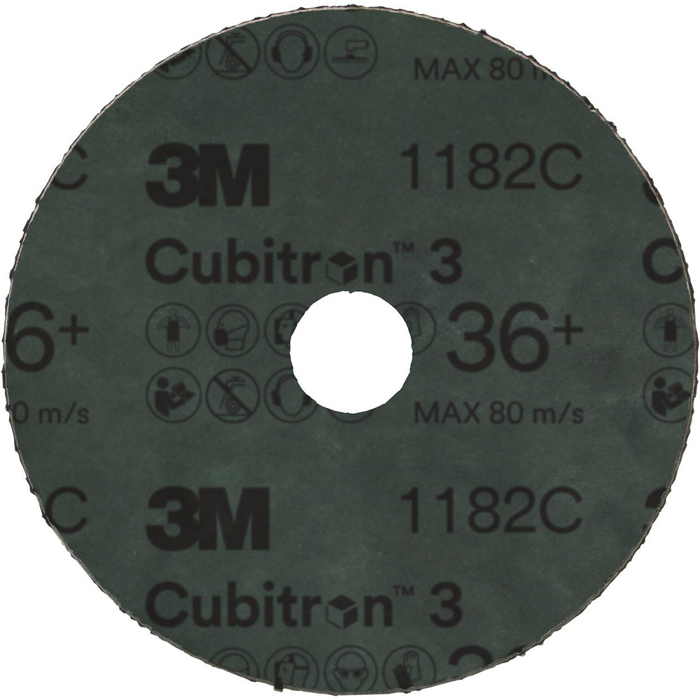 3M - Fiber Disc: 5" Disc Dia, 7/8" Hole, Arbor Hole, 36 Grit, Premium ...