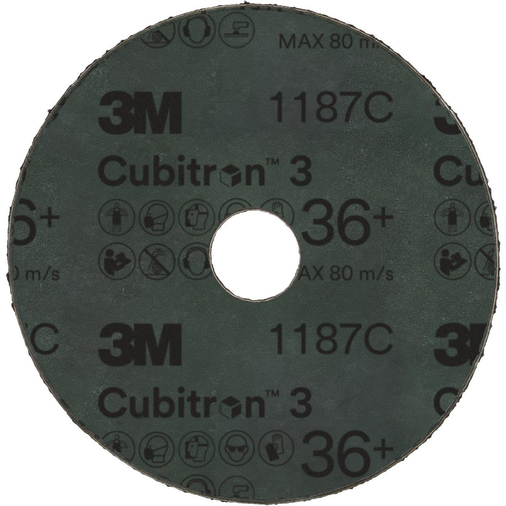 3M - Fiber Disc: 4-1/2" Disc Dia, 7/8" Hole, Arbor Hole, 36 Grit ...