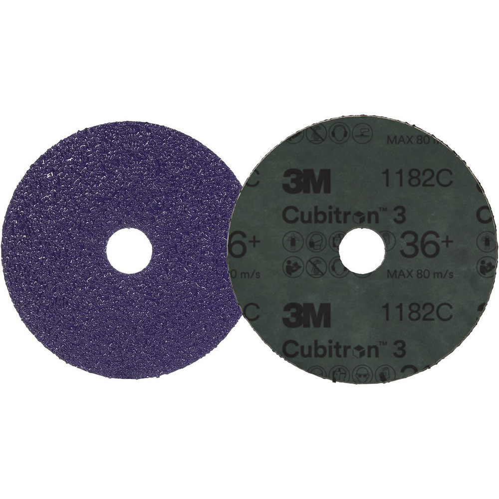 3M - Fiber Disc: 4-1/2" Disc Dia, 7/8" Hole, Arbor Hole, 36 Grit ...