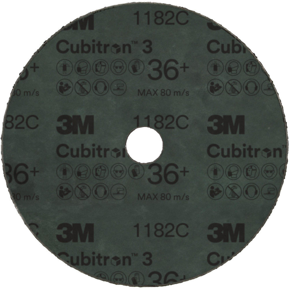 3M - Fiber Disc: 7" Disc Dia, 7/8" Hole, Arbor Hole, 36 Grit, Premium ...