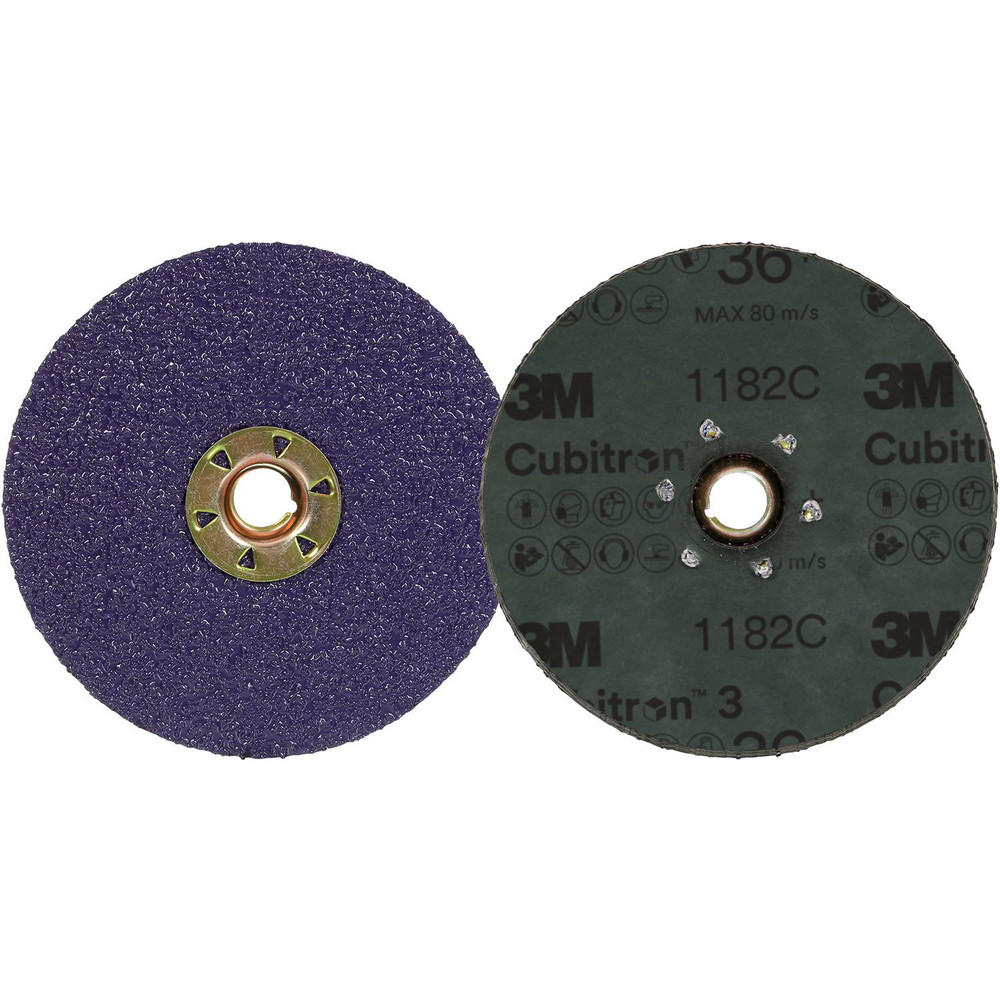 3M - Fiber Disc: 4-1/2" Disc Dia, Quick Change TN, 36 Grit, Premium ...