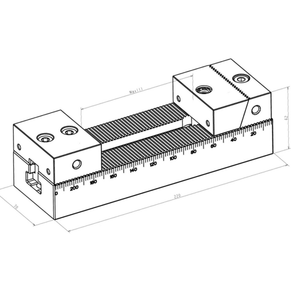 Rapid Holding Systems - Modular Vises & Components: Vise Type: Serrated ...