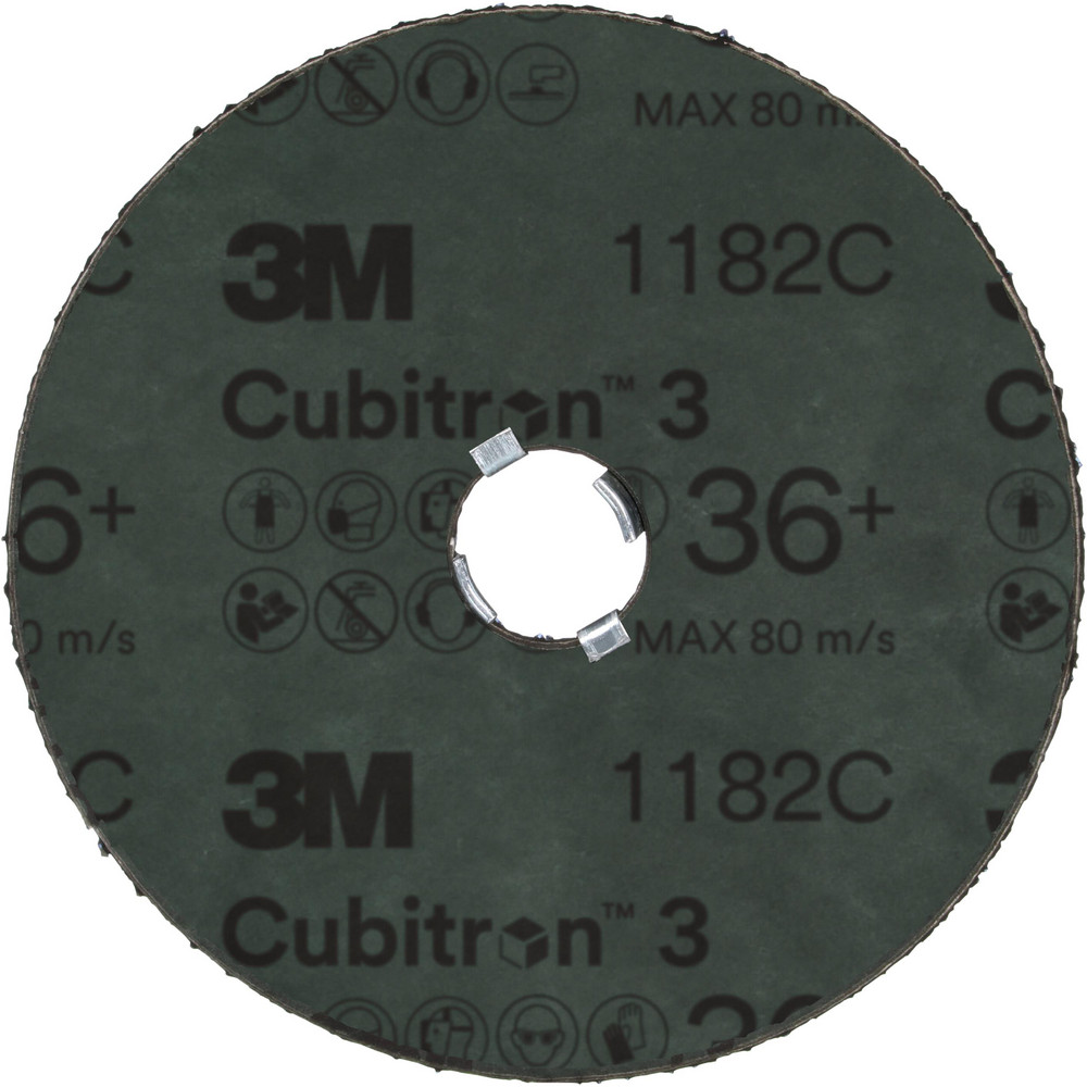 3M - Fiber Disc: 4-1/2" Disc Dia, Quick Change GL, 36 Grit, Premium ...