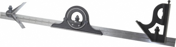 Starrett - 4 Piece, 24" Combination Square Set - 86400348 - MSC ...