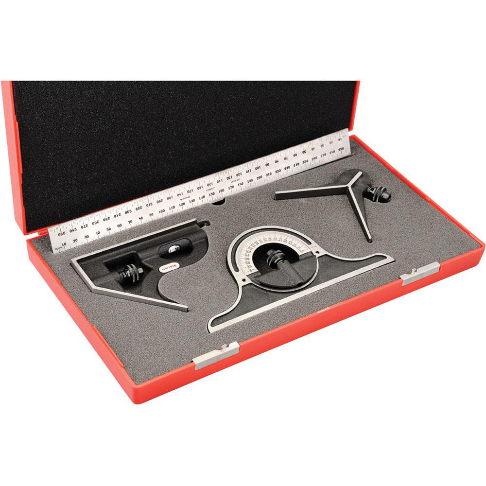 Starrett - 4 Piece, 300mm Combination Square Set | MSC Direct