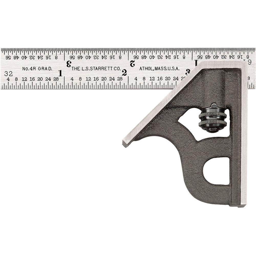 Starrett - 2 Piece, 4" Combination Square Set | MSC Direct